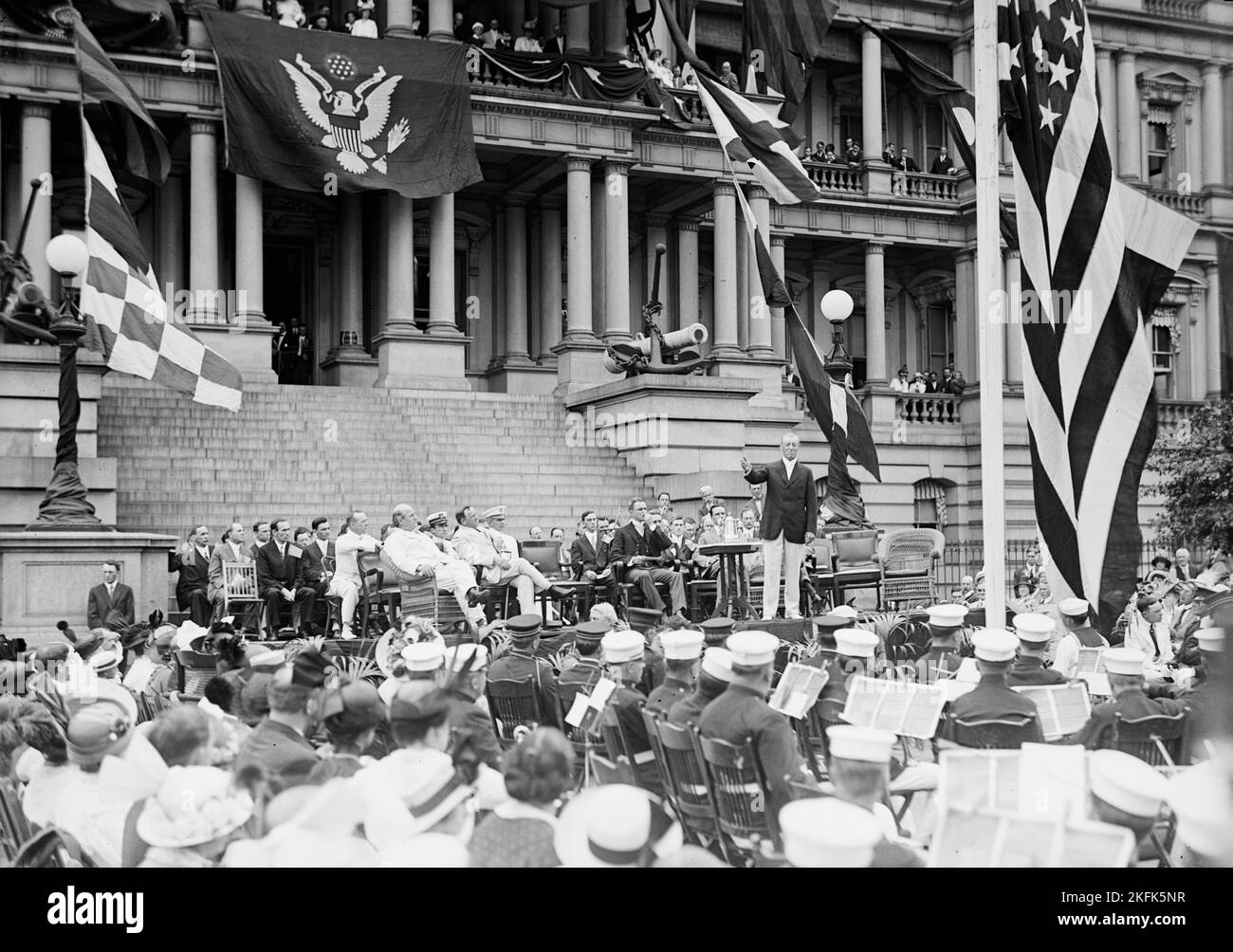 Flag Day - Flag Day Exercises, State, War And Navy Building. Wilson ...