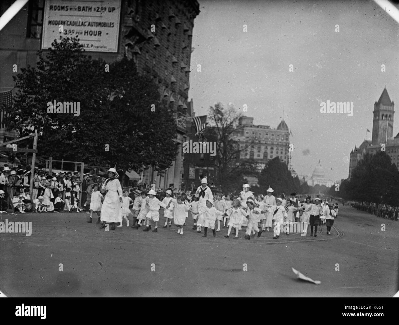 Draft Parade - Children, 1917 Stock Photo - Alamy