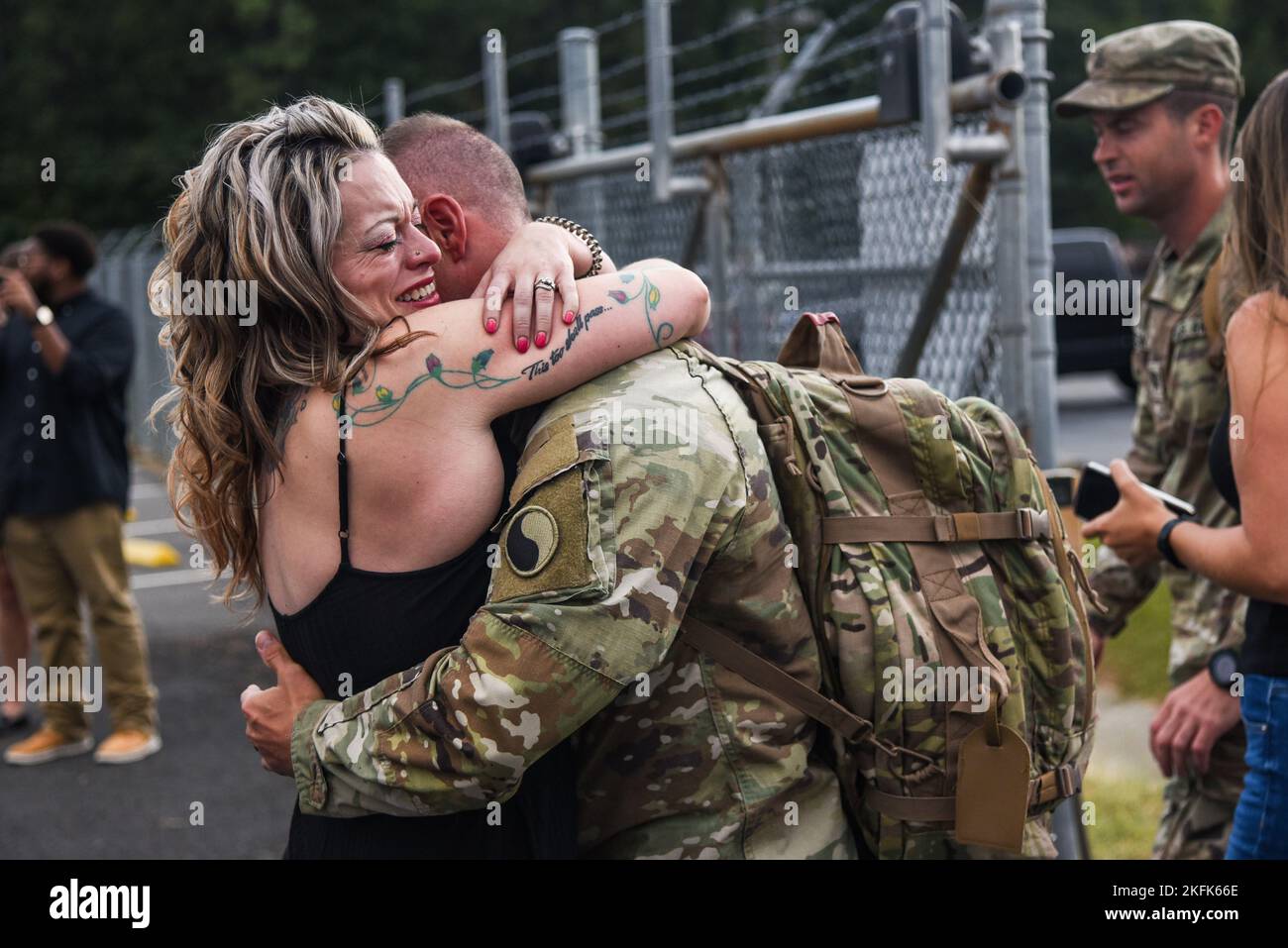 The first group of Virginia National Guard Soldiers assigned to Task ...