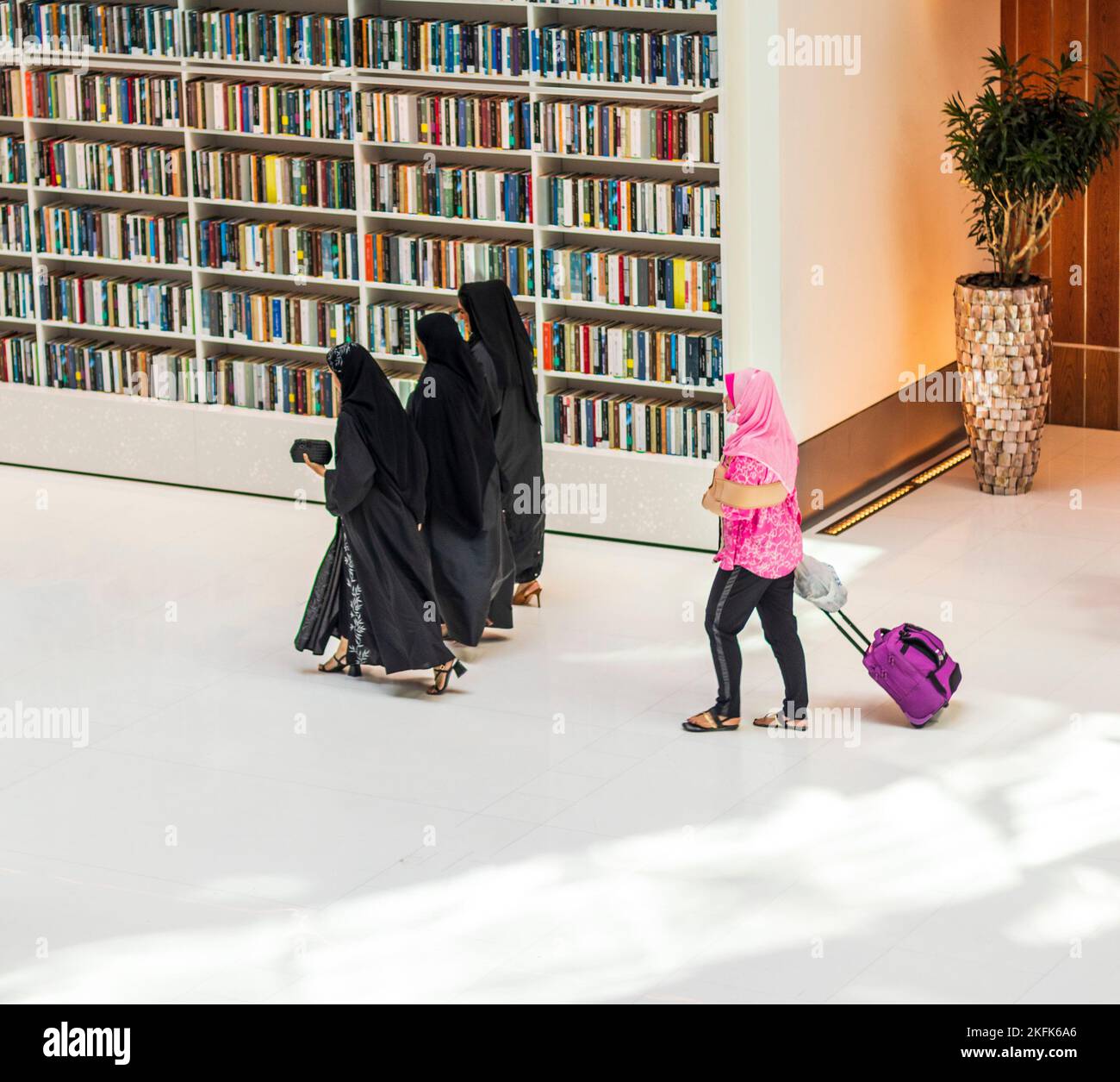 Dubai, UAE - 10.15.2022 - At Sheikh Mohammed Bin Rashid public library ...