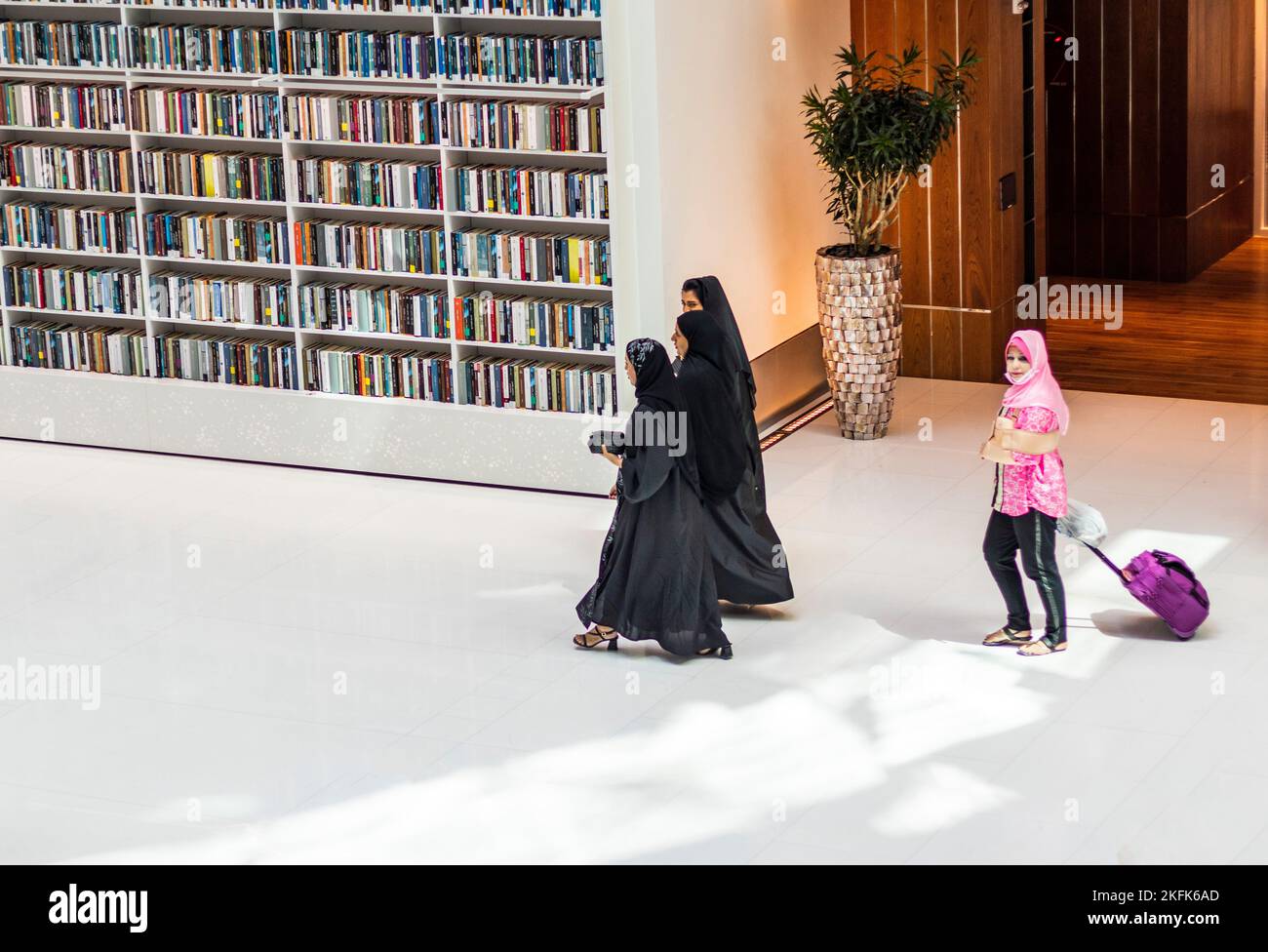 Dubai, UAE - 10.15.2022 - At Sheikh Mohammed Bin Rashid public library ...