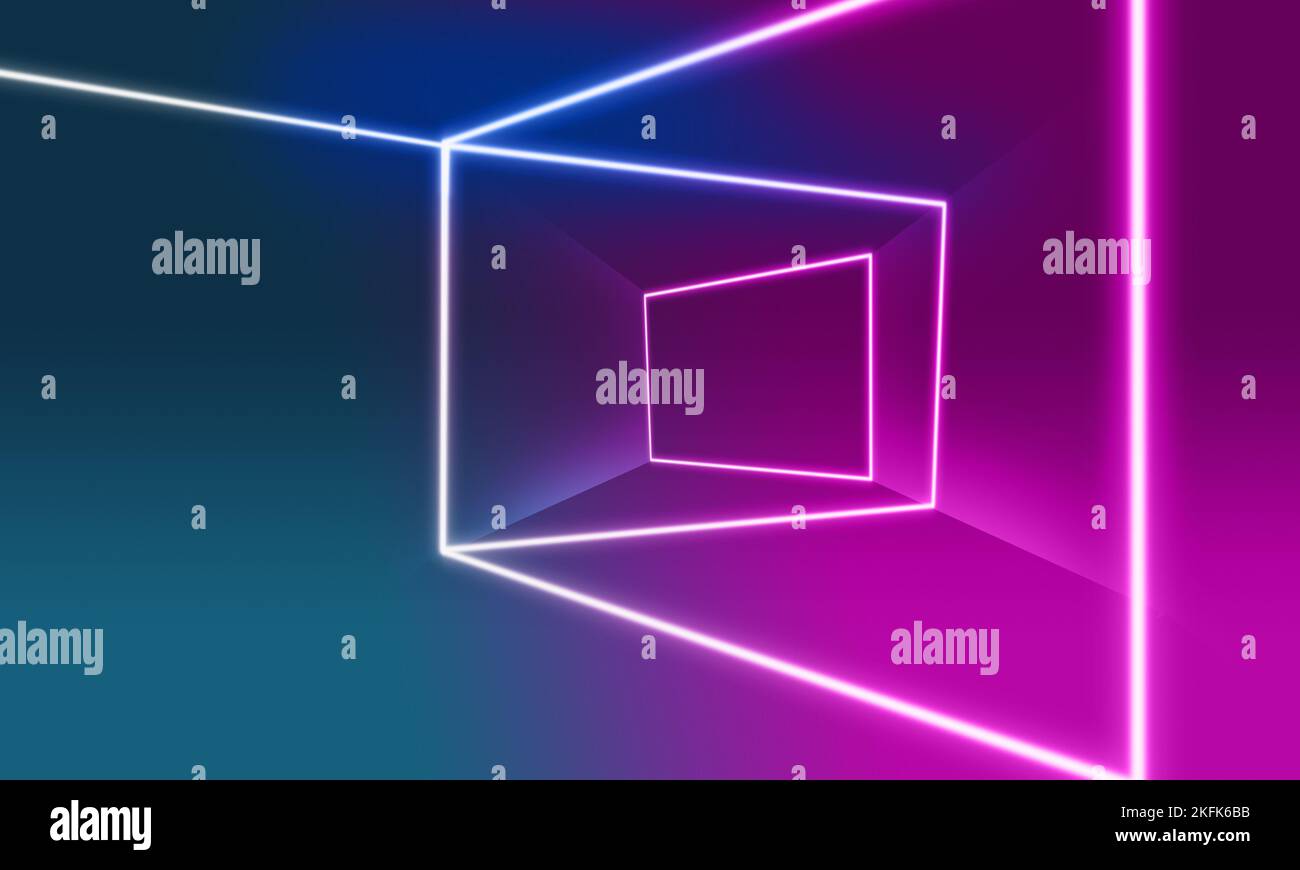 Ultraviolet abstract lights line with blue and pink gradient. Modern ...