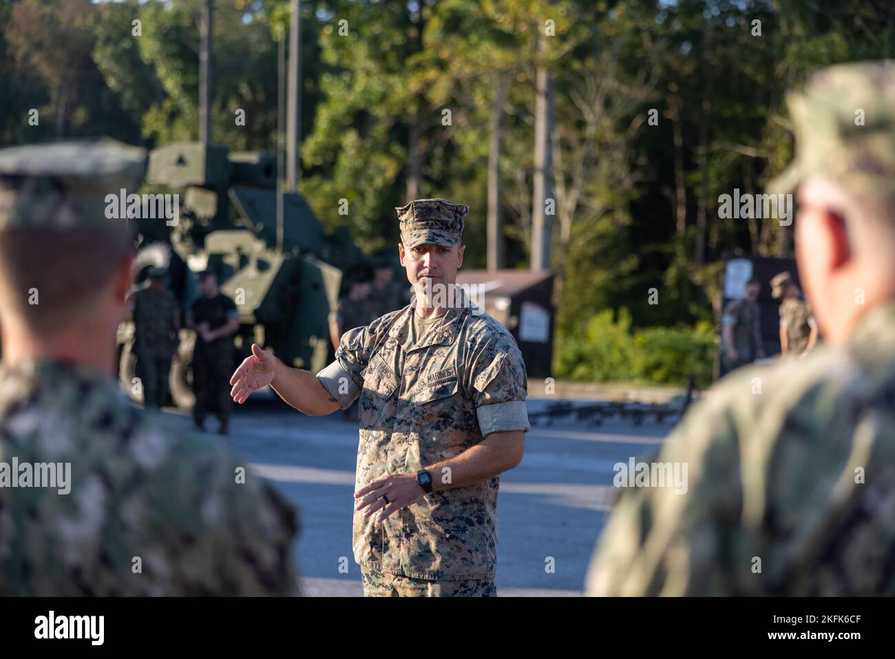 Students with the U.S. Navy Senior Amphibious Warfare Course (SAWOC ...