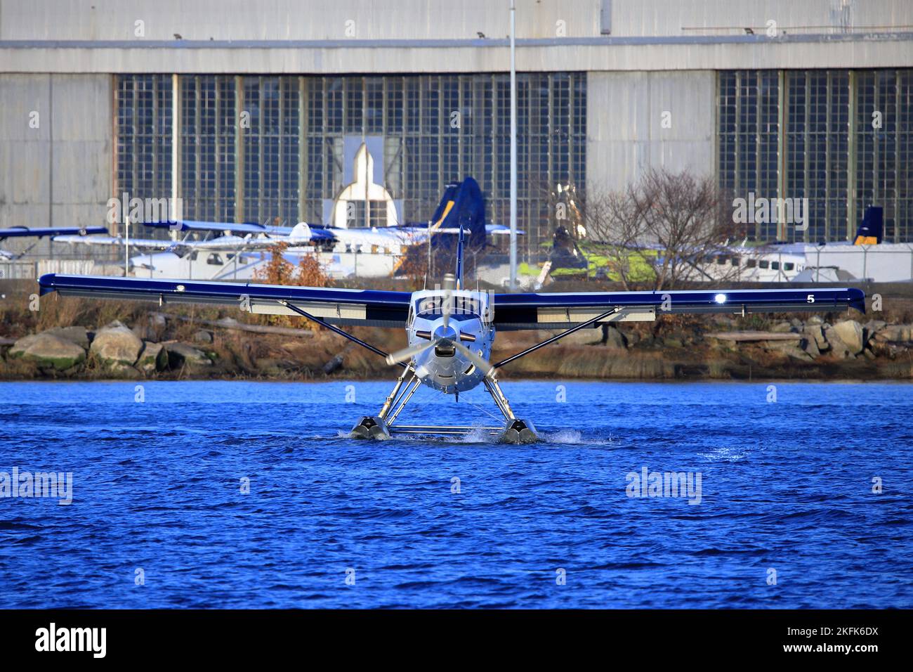 Sea Plane about to Take Off Stock Photo - Alamy
