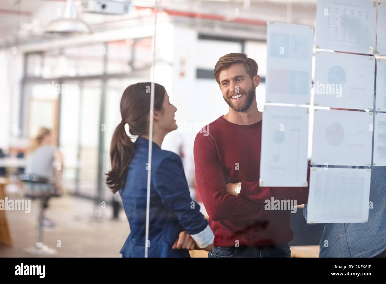 Creative collaborators and friends. two creative professionals working ...