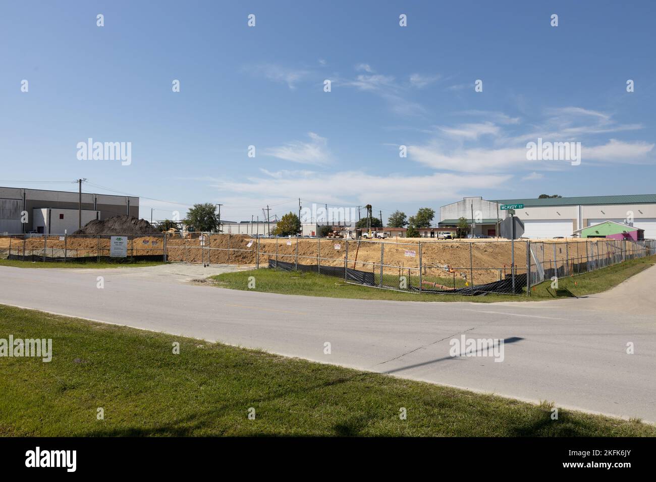 The building site for P695 Center for Naval Aviation Technical Training ...