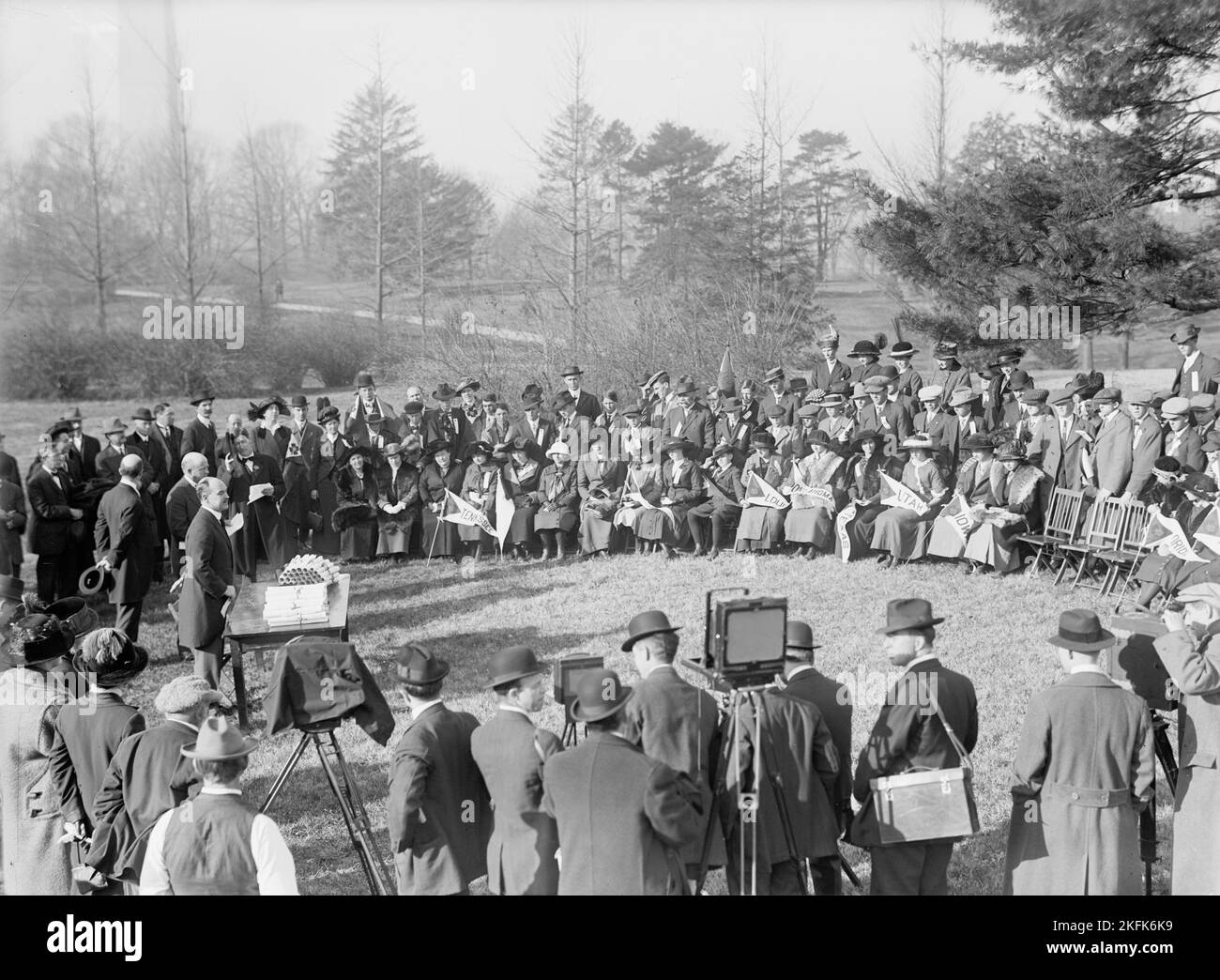 Corn Growers - Secretary Houston Giving Diplomas, 1913. US Secretary of ...
