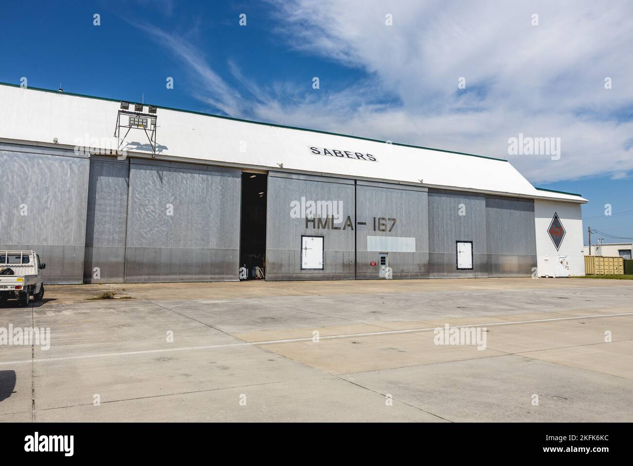 The AS3905 hangar located on Marine Corps Air Station (MCAS) New River ...