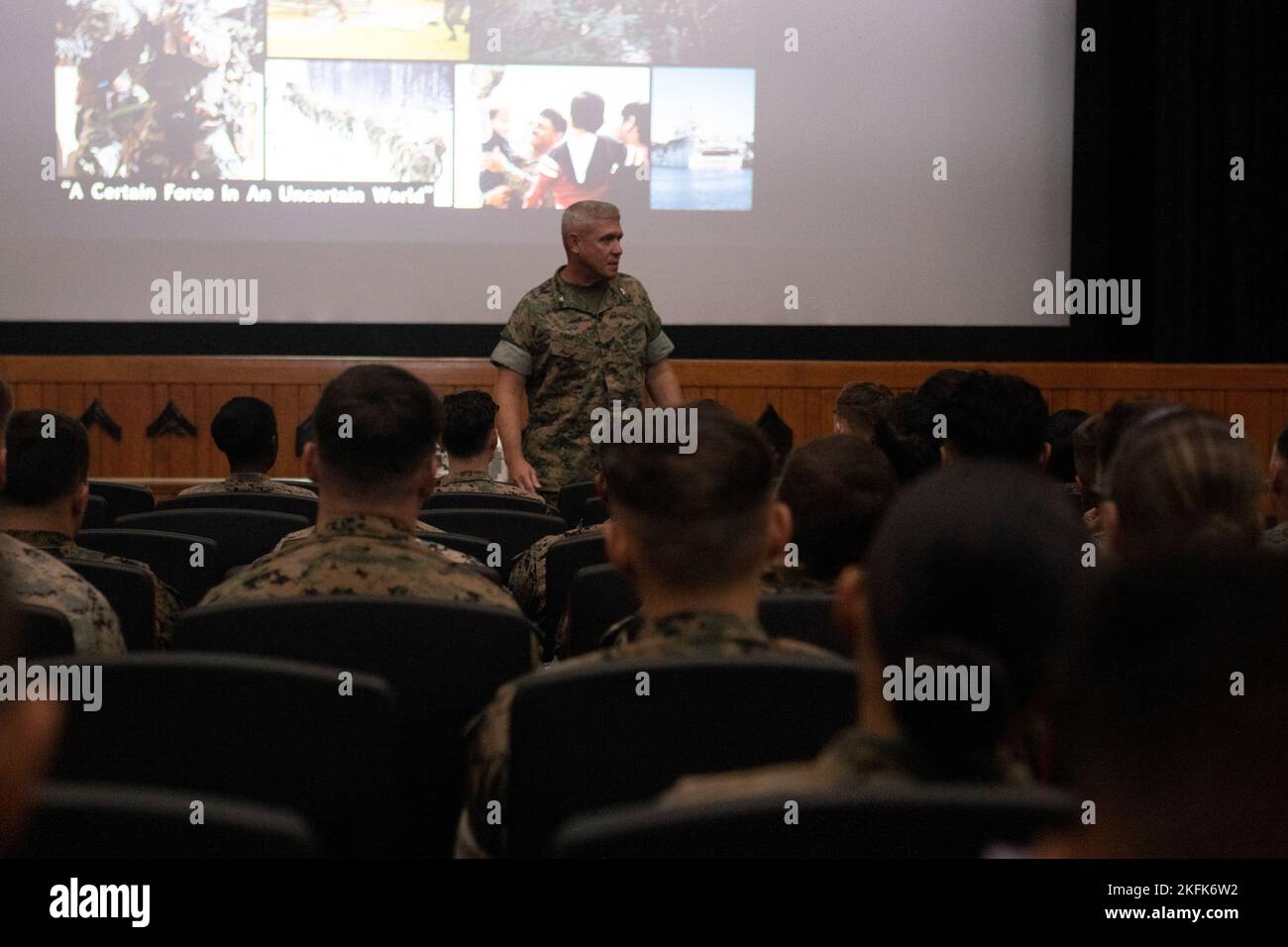 U.S. Marine Corps Col. Dennis W. Sampson, the commanding officer of the ...