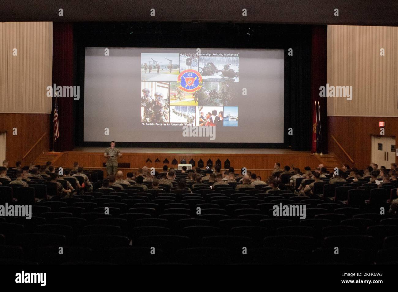 U.S. Marine Corps Col. Dennis W. Sampson, commanding officer of the ...