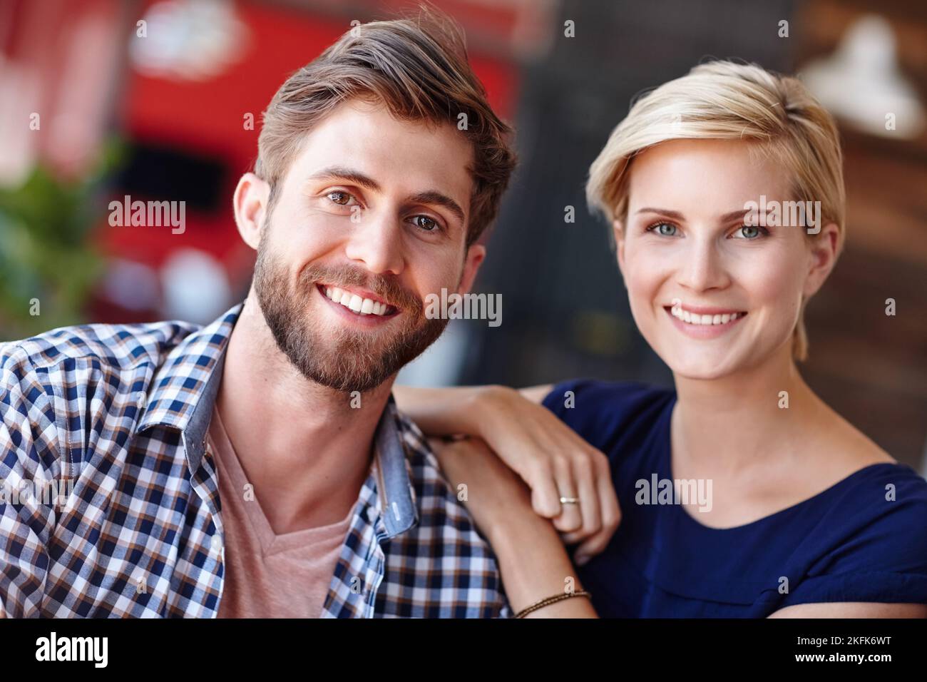 Everyone has their favorite coworker. Cropped portrait of two coworkers ...