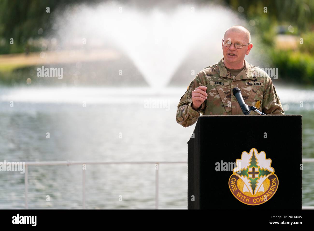 Command Sgt. Maj. Albert Harris, Madigan Army Medical Center’s senior ...