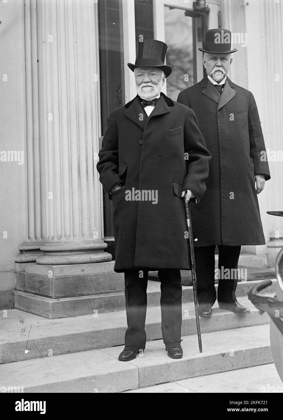 Andrew Carnegie with Theodore P. Gilman, 1914. Scottish-American ...
