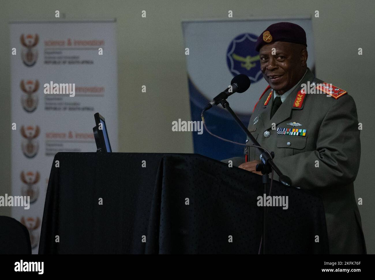 South African Air Force Gen. Rudzani Maphwanya, Chief of the South ...