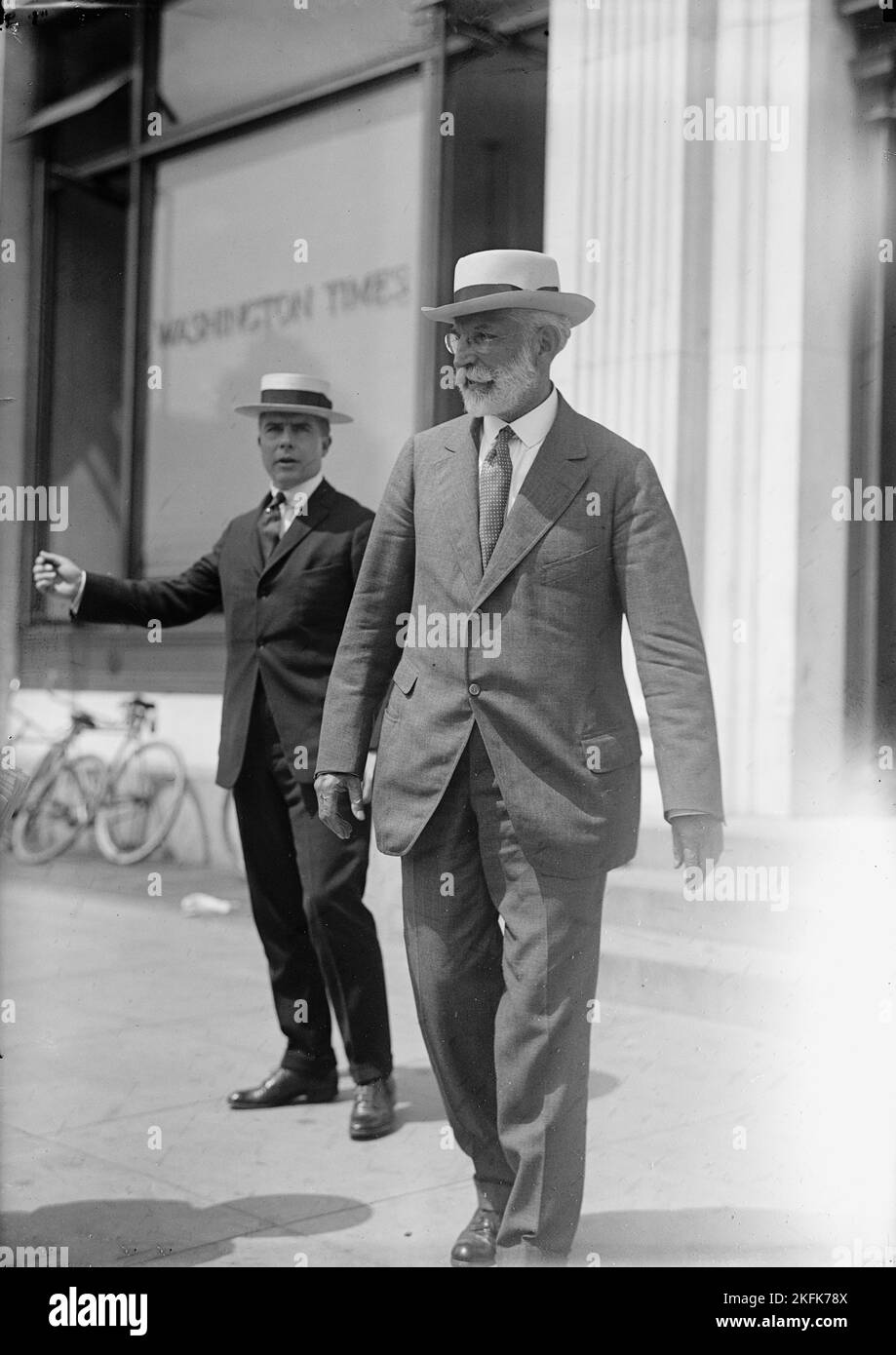 Robert S. Brookings of War Industries Board, Right, Washington DC, 1917 ...
