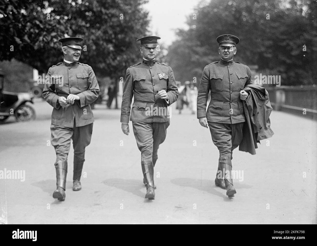 Fred R. Brown, Lt. Col. Sherer; Brown; Major Joseph Compton Castner ...