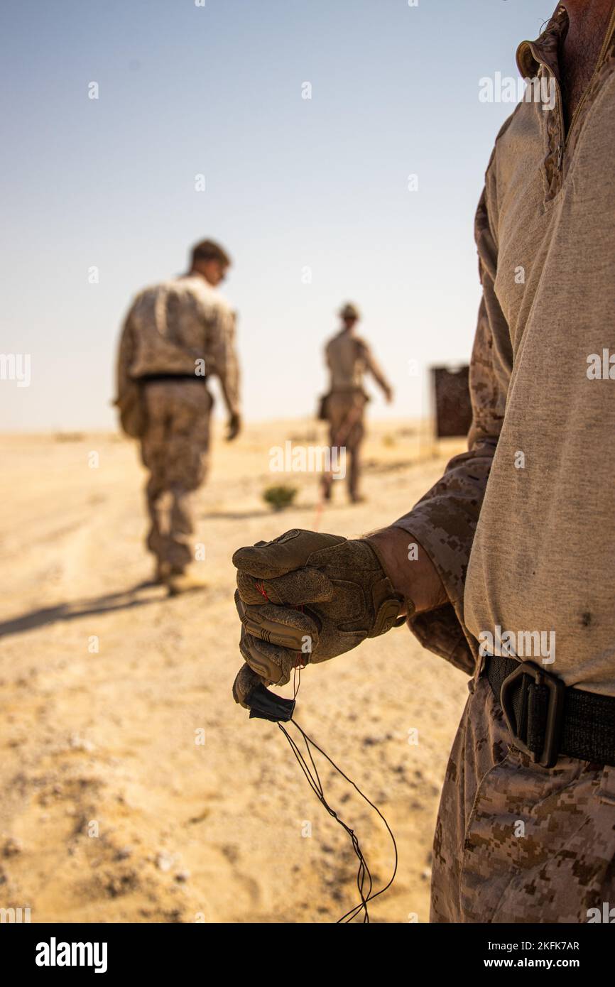 U.S. Marine Corps explosive ordnance disposal technicians with with 2nd ...