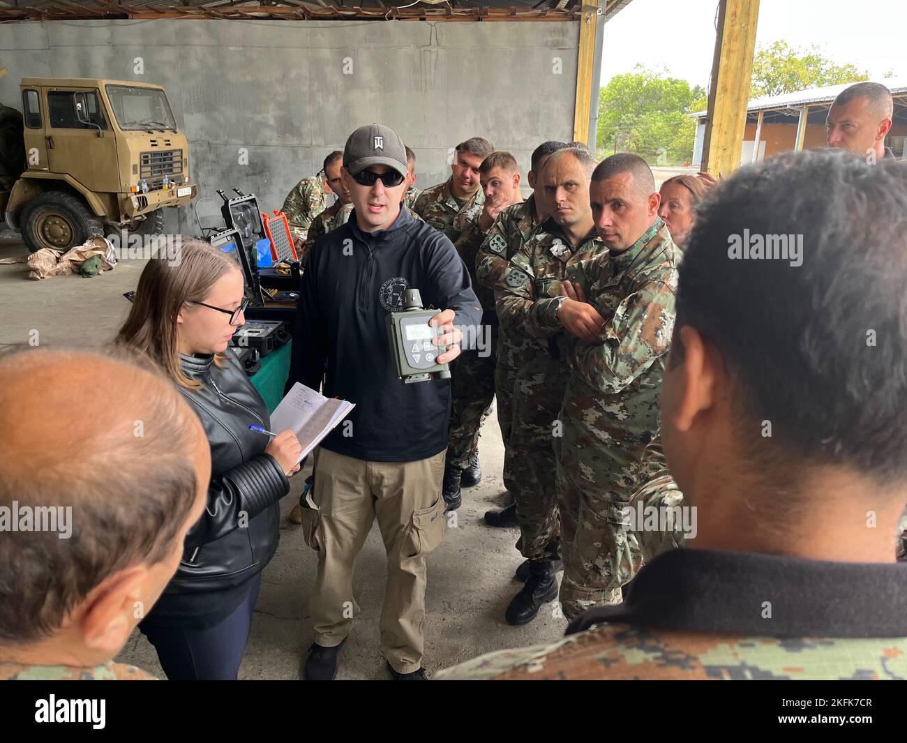 U.S. Army National Guard Staff Sgt. Jeremy Westover, survey team chief ...