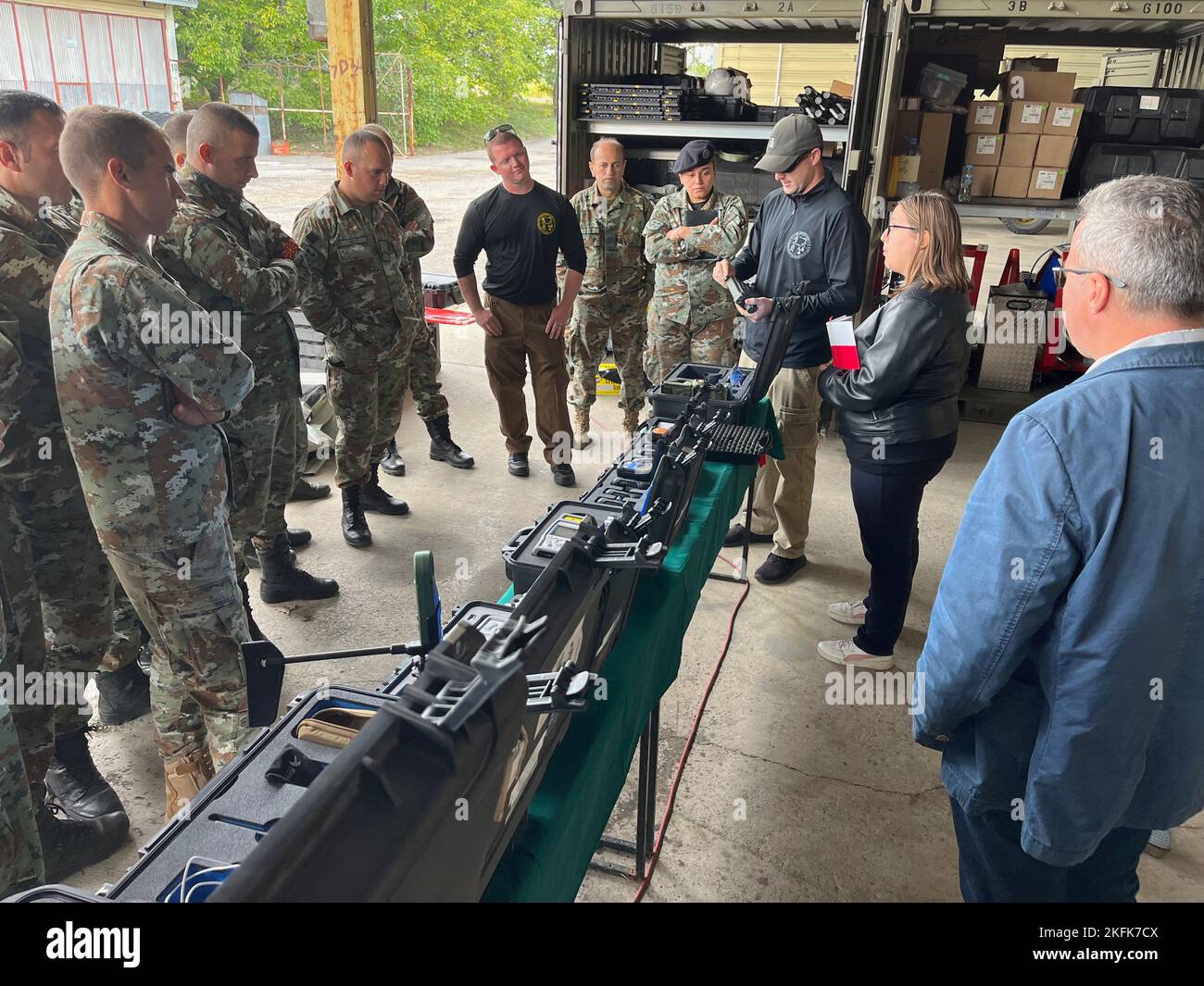 U.S. Army National Guard Staff Sgt. Jeremy Westover, survey team chief ...