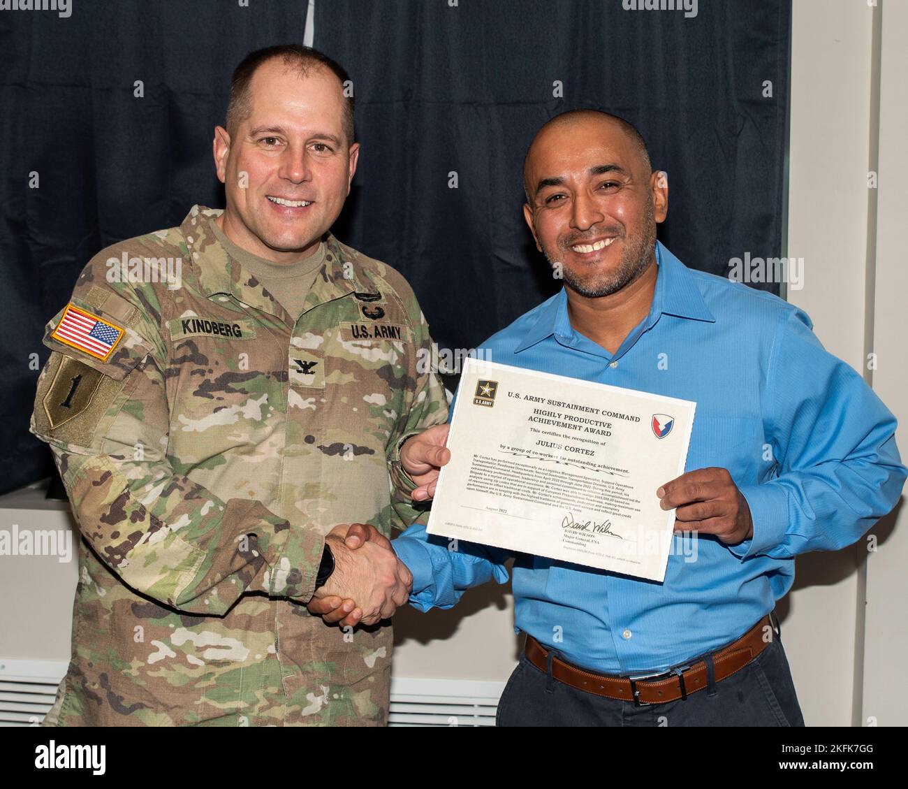 Col. Scott Kindberg, U.S. Army Sustainment Command chief of staff ...