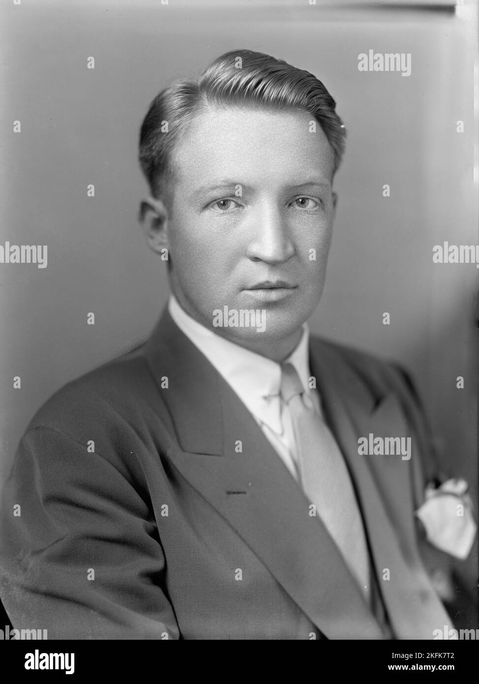 Carter Tate Barron - Portrait, 1934. US college football player and ...