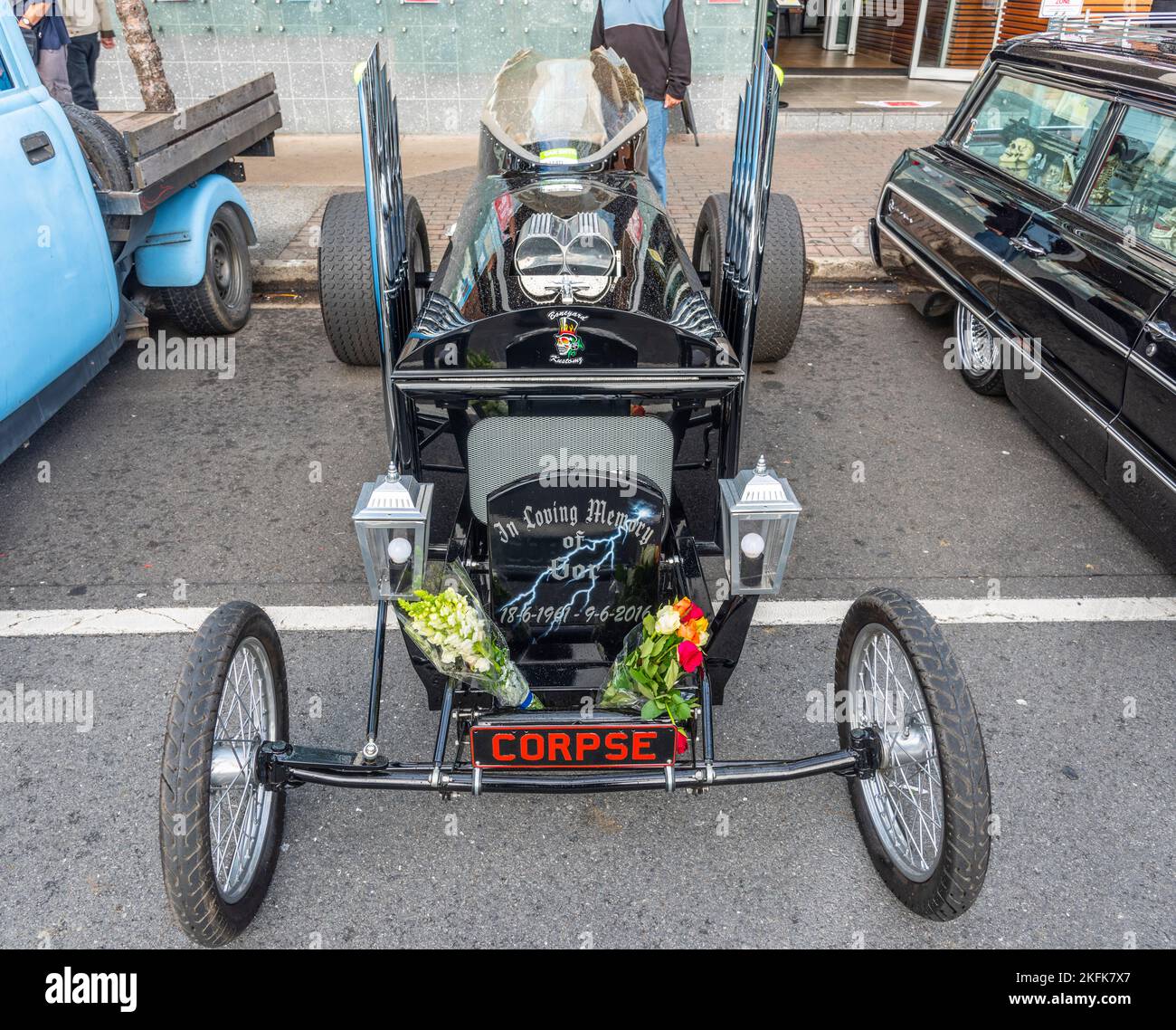 customised hot rod at Cooly Rocks On at Coolangatta, gold coast ...