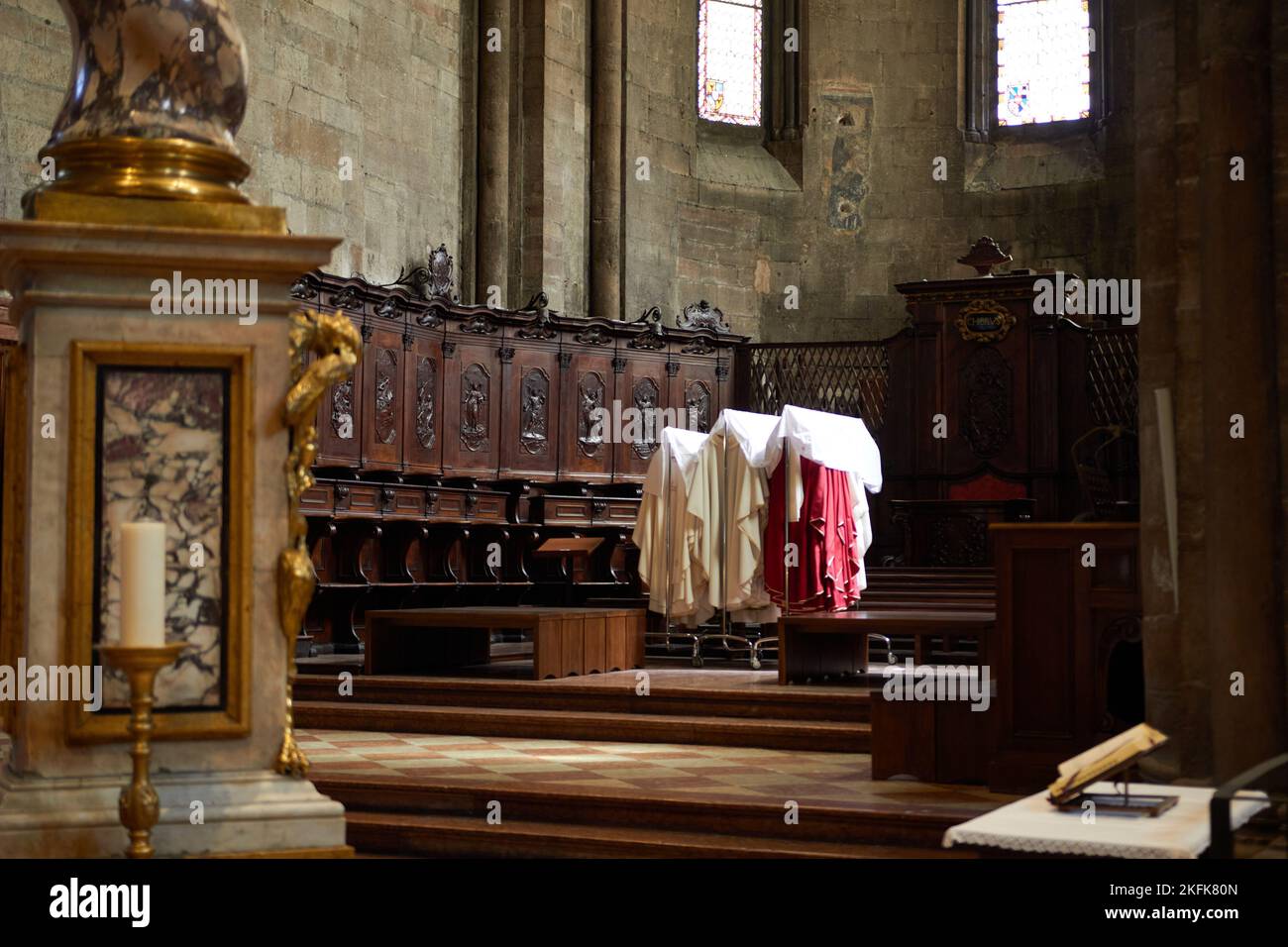 An interior of a church with beautiful design Stock Photo - Alamy