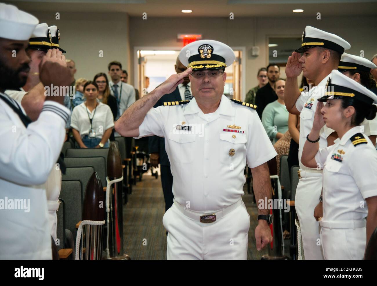 NEWPORT, R.I. (Sept. 22, 2022) Capt. Brian Mutty, commanding officer ...