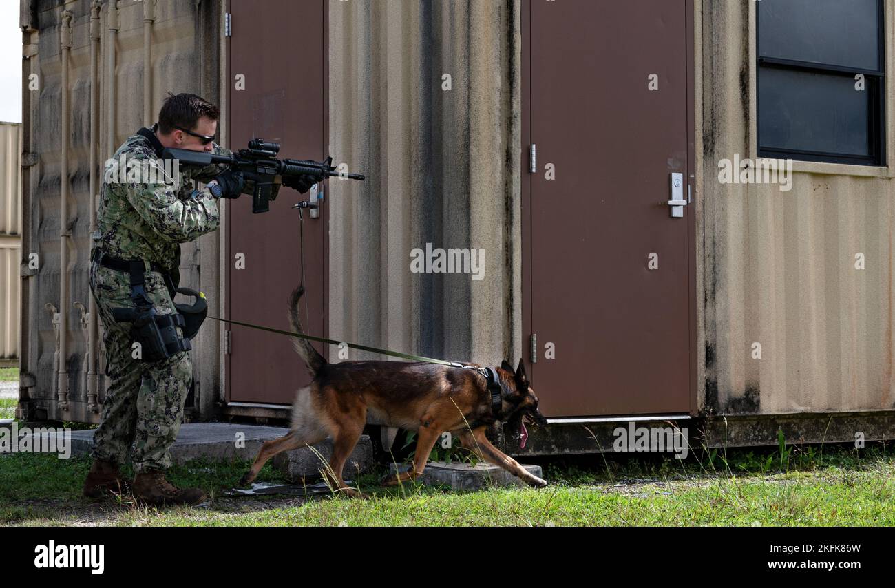 U.S. Navy Master-at-Arms 3rd Class Gabriel Campbell, U.S. Naval Base ...