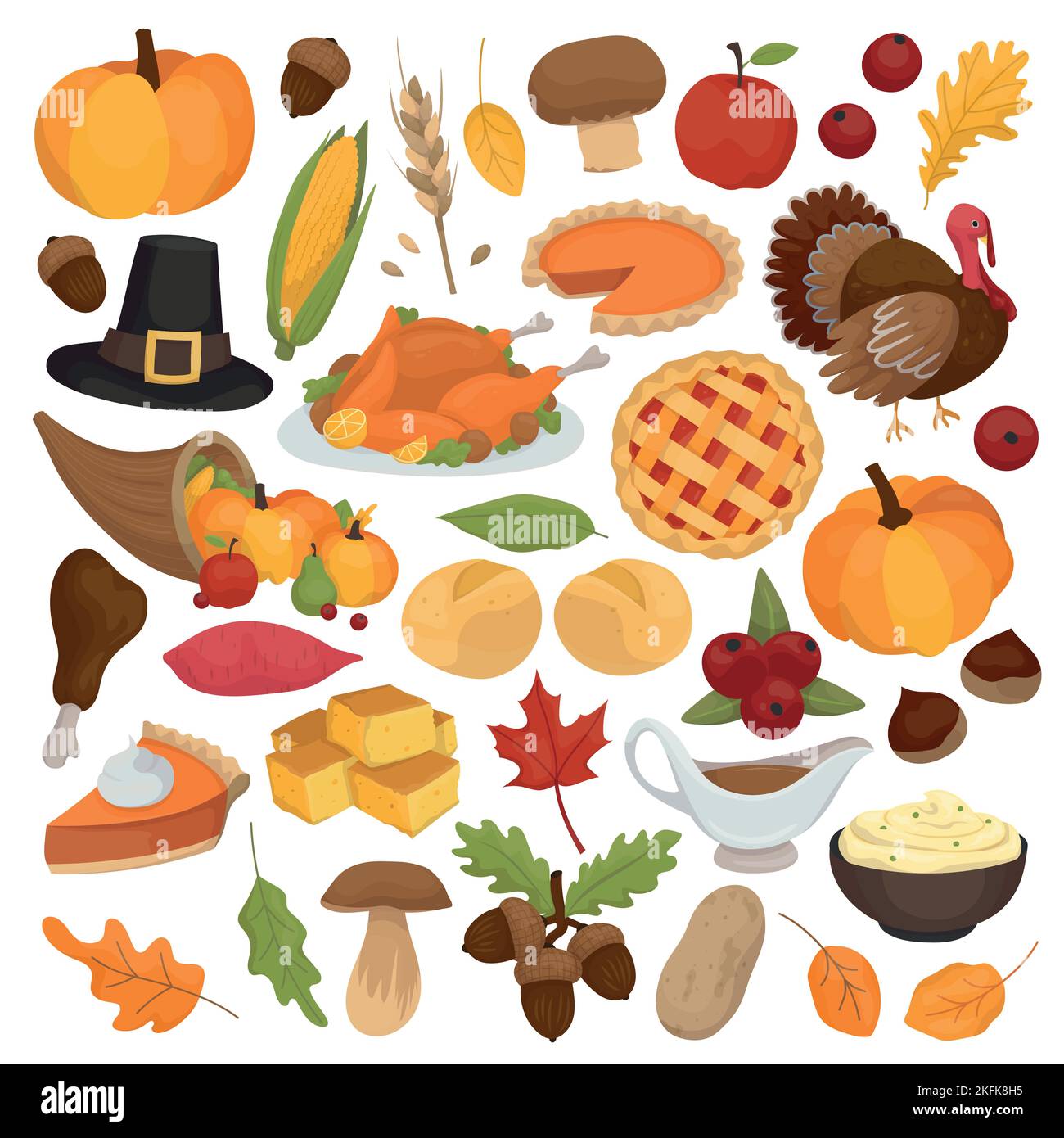 Cartoon Thanksgiving Things