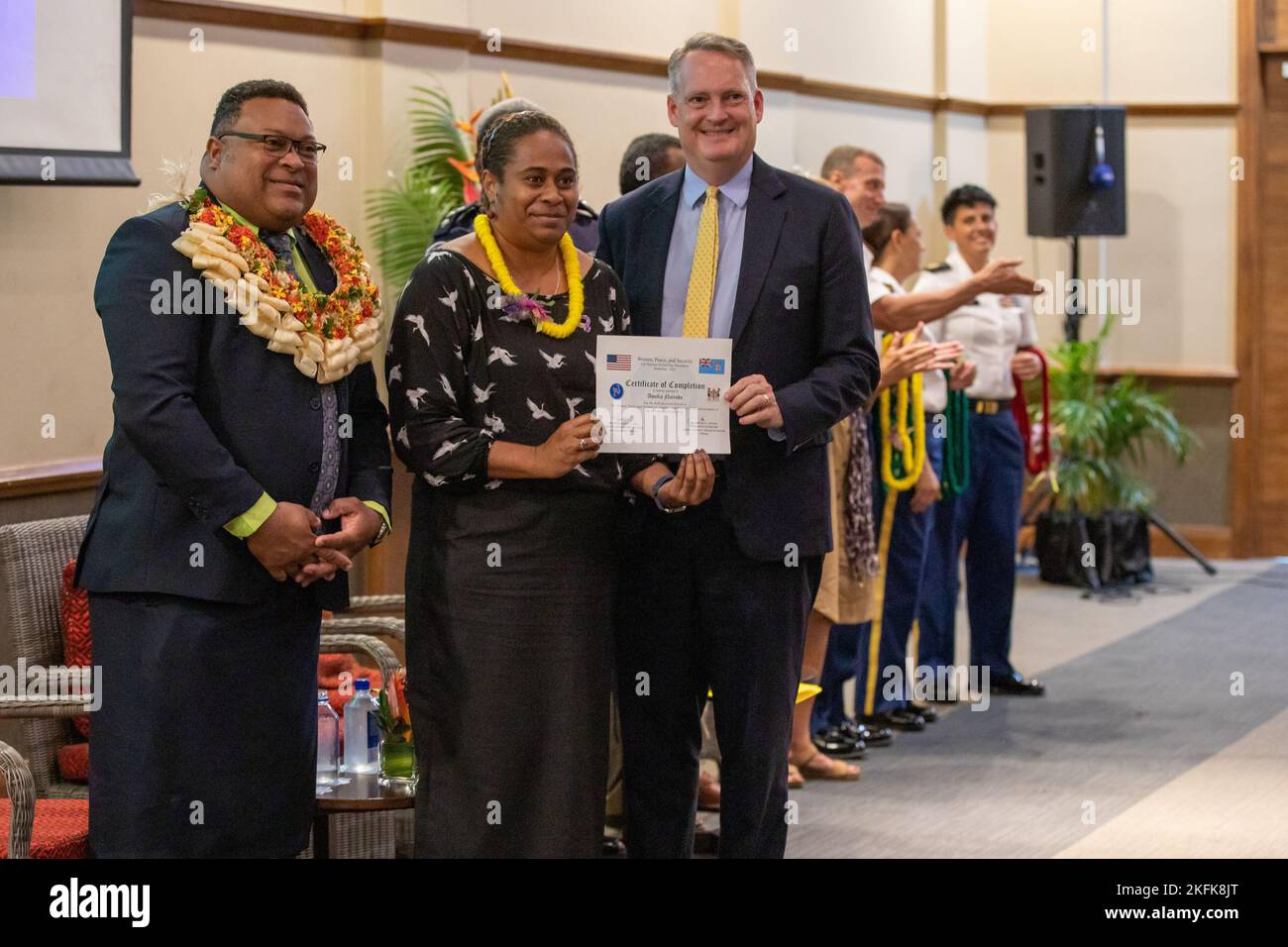 From left, Permanent Secretary Manasa Lesuma, with the Ministry of ...
