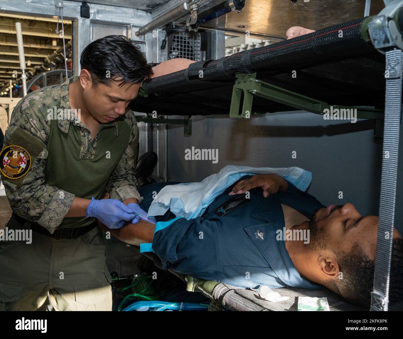 BALTIC SEA (Sept. 22, 2022) U.S. Navy Hospital Corpsman 2nd Class John ...