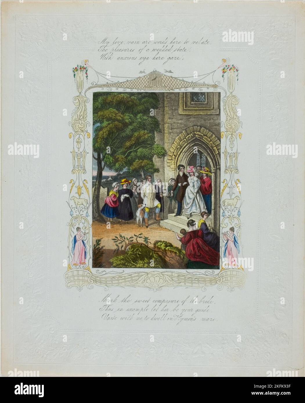 My Love, Vain Are Words (Valentine), c. 1850 Stock Photo - Alamy