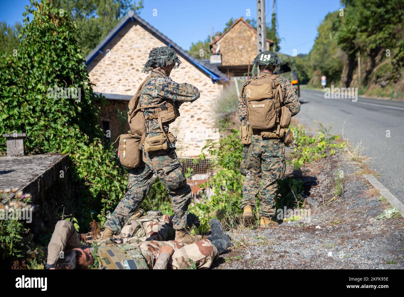 U.S. Marine Corps 1st Lt. Maxwell Heathco, an infantry platoon ...