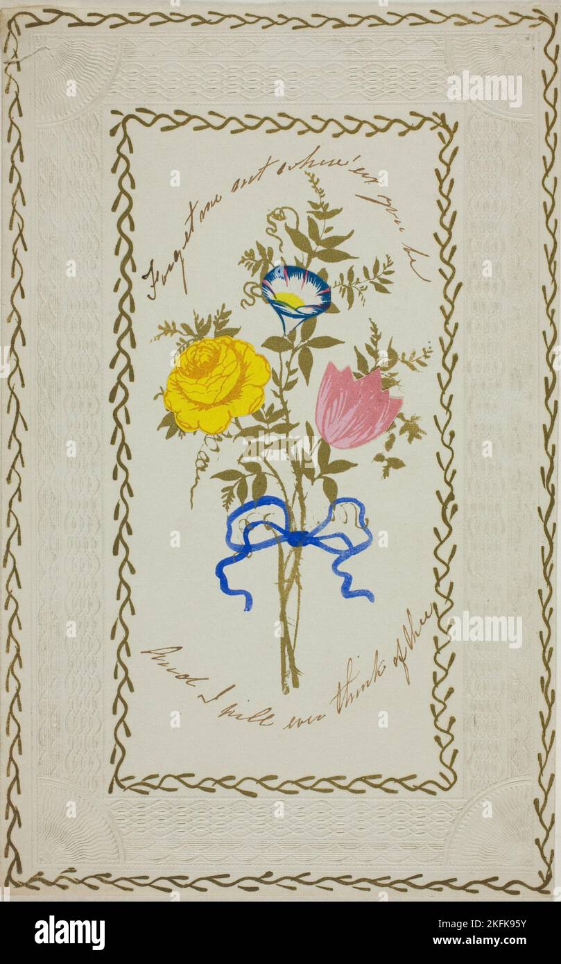 Forget Me Not (valentine), c. 1840 Stock Photo - Alamy