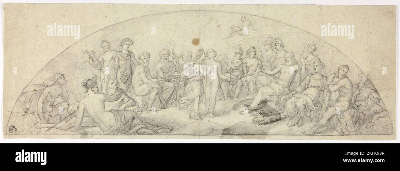 Wedding of Cupid and Psyche on Mount Olympus, c. 1850 Stock Photo - Alamy