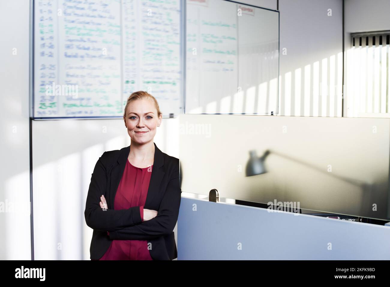 Poise and confidence. Portrait of an attractive businesswoman standing ...