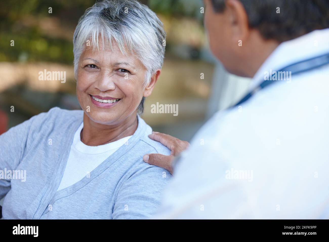 Its all good news on the recovery front. Cropped portrait of a senior ...