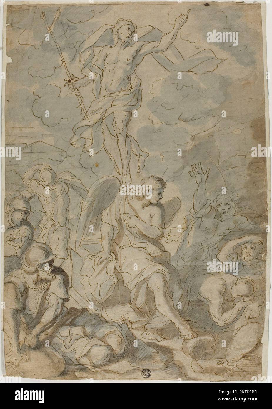 Resurrection of Christ, n.d. Style of Charles Le Brun Stock Photo - Alamy