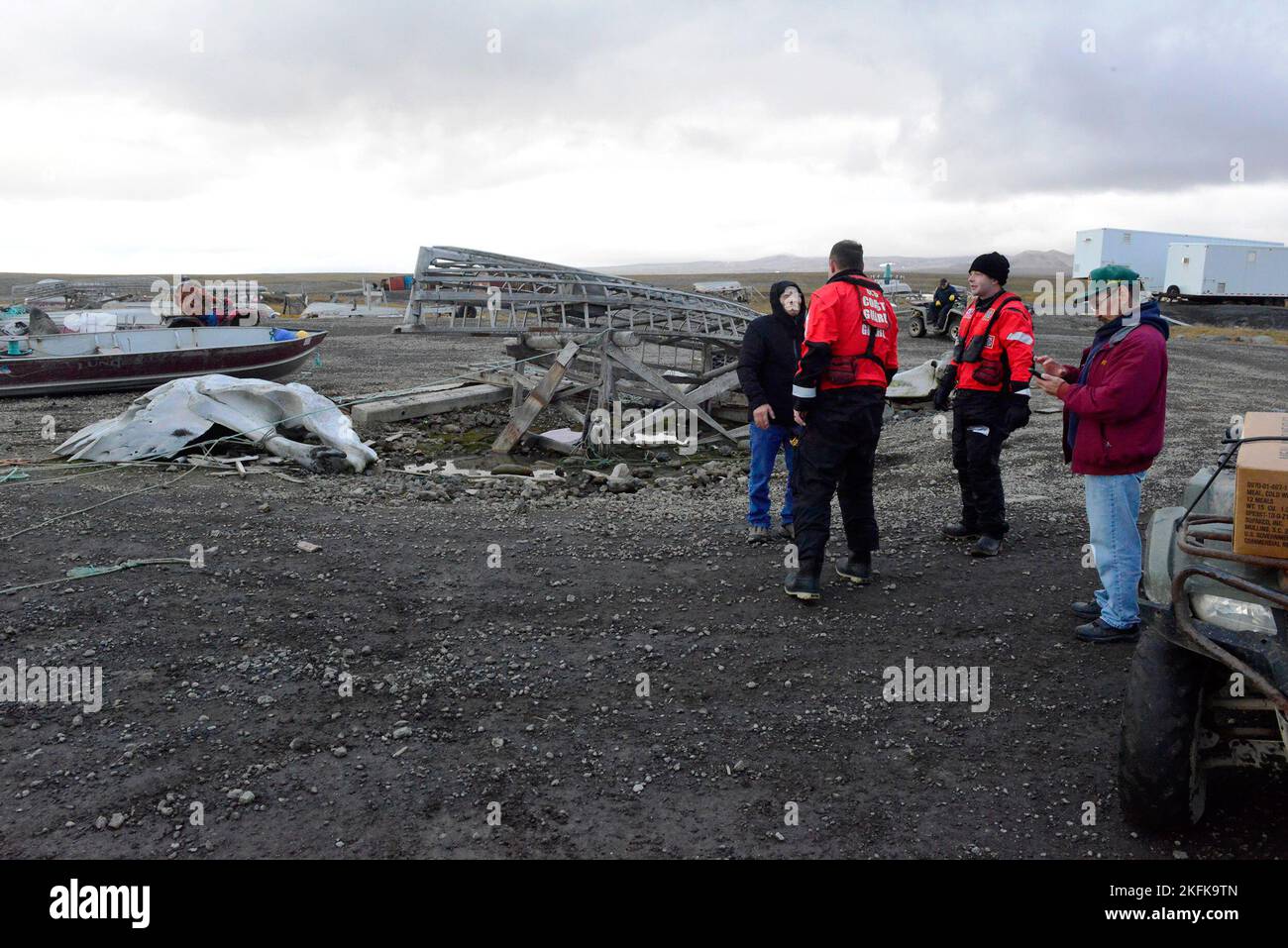 The crew of Coast Guard Cutter Stratton (WMSL 752) is near St. Lawrence ...