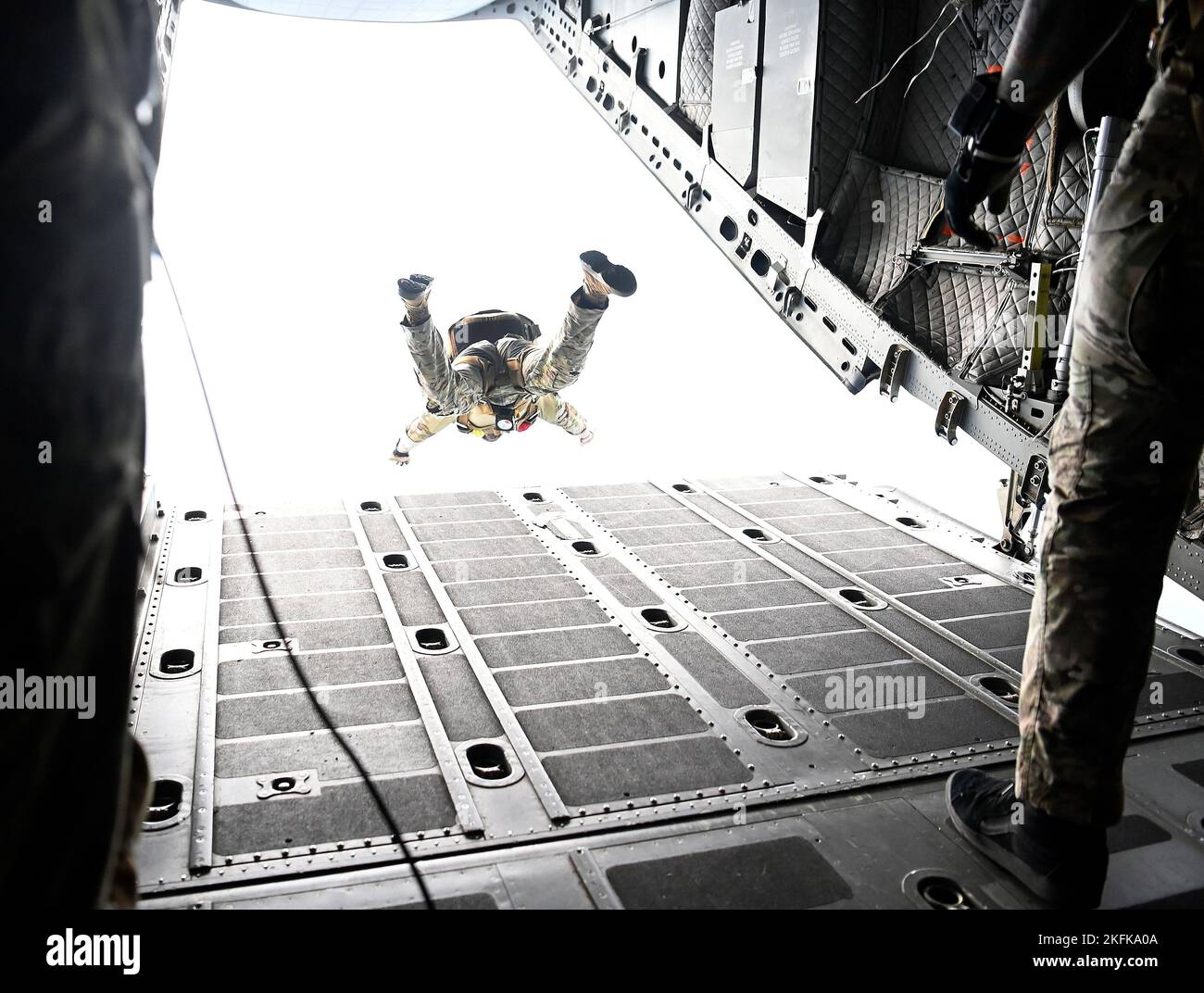 A Soldier from the U.S. Army John F. Kennedy Special Warfare Center and ...