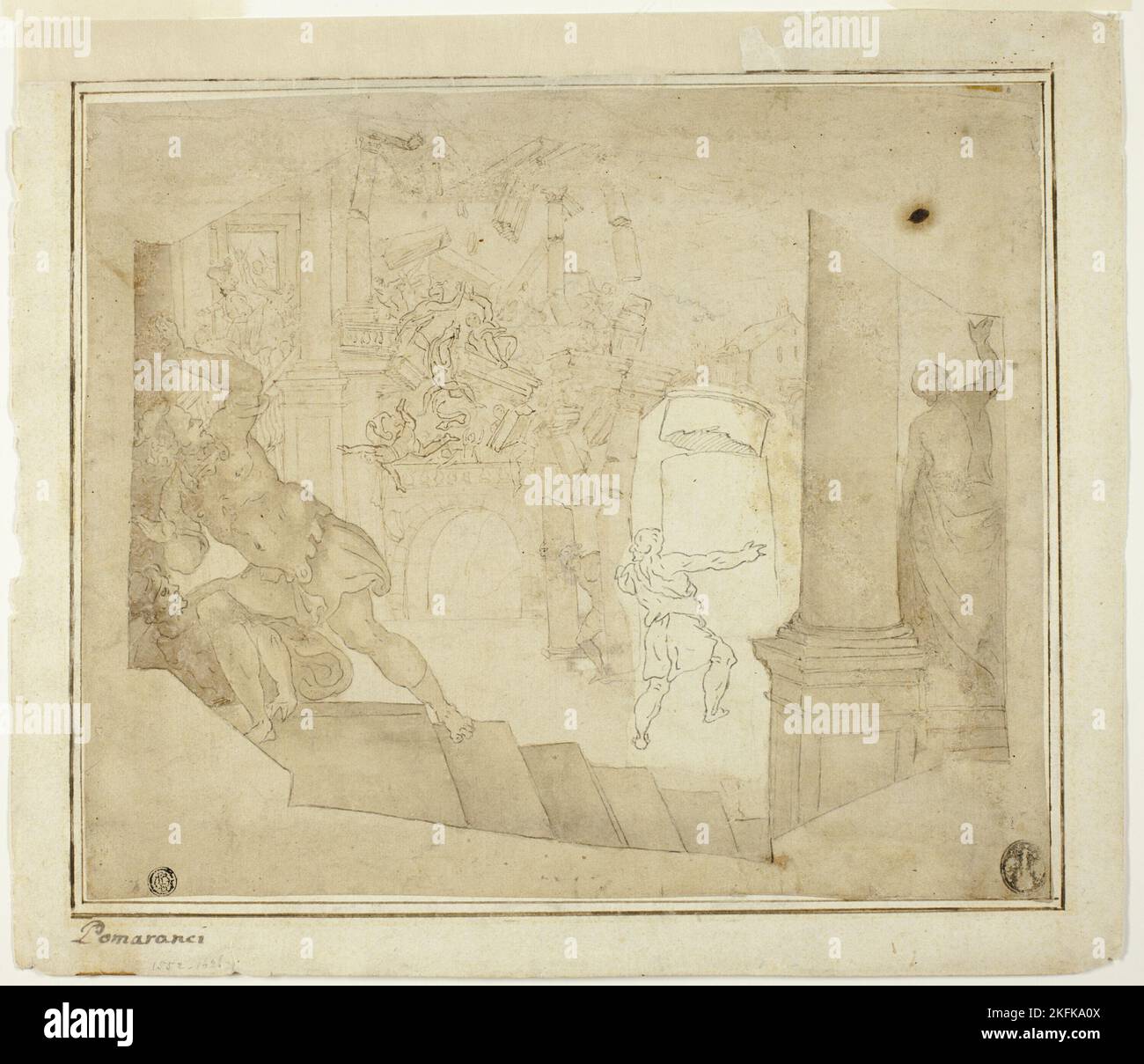 Death of Samson, n.d Stock Photo - Alamy