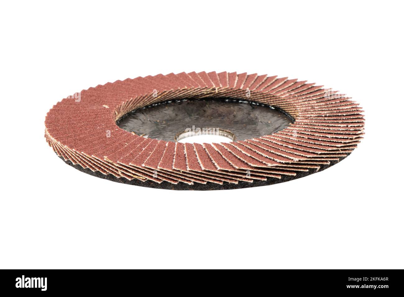 Grinding disc of an angle grinder isolated on a white background. New ...