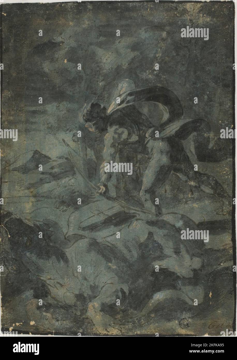 Apollo Killing Lion, n.d. Possibly by Guido Reni Stock Photo - Alamy