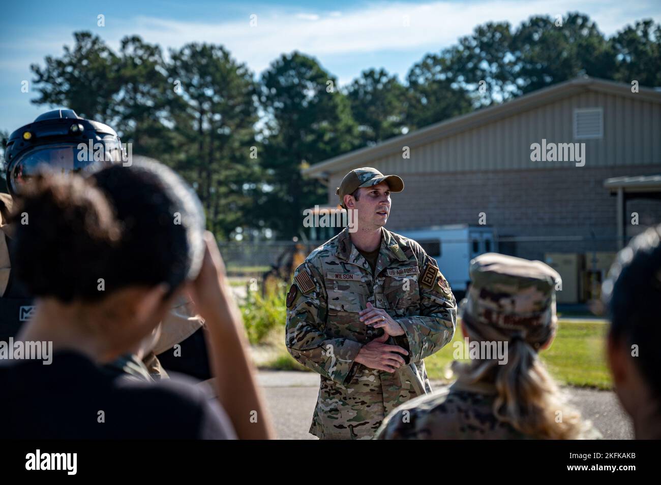 U.S. Air Force Senior Airman James Wilson, 20th Civil Engineer Squadron ...