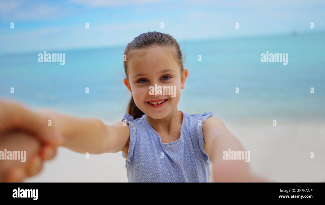 Fun Family Beach Vacation Together Summer Activity Stock Photo Alamy