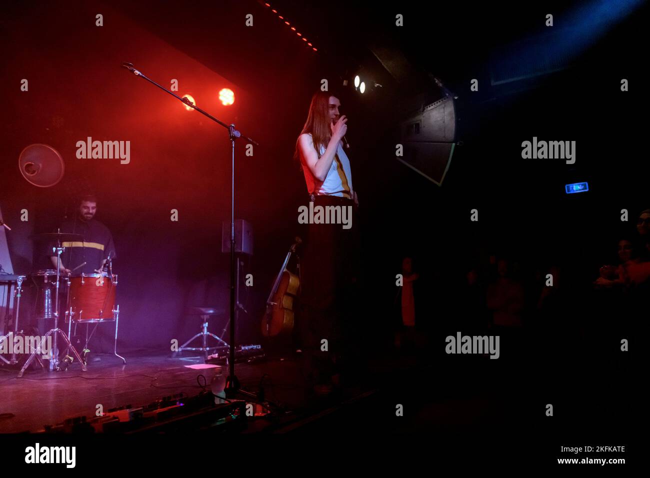Emma Nolde during the concert at Monk Club in Rome. (Photo by Roberto ...