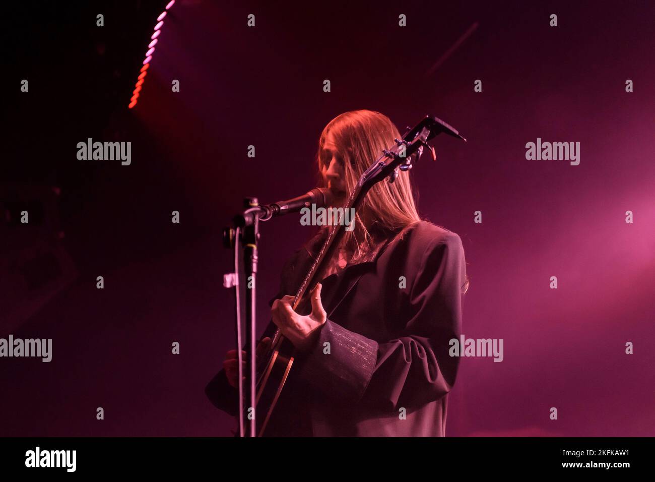 Emma Nolde during the concert at Monk Club in Rome. (Photo by Roberto ...