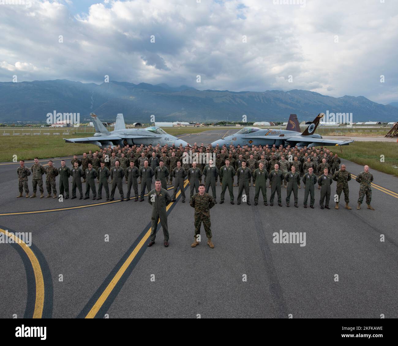 United States Marines assigned to the Marine Fighter Attack Squadron ...