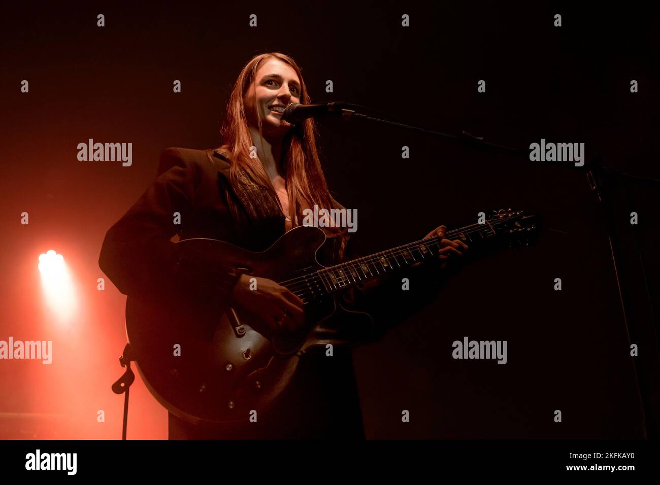 Emma Nolde during the concert at Monk Club in Rome. (Photo by Roberto ...